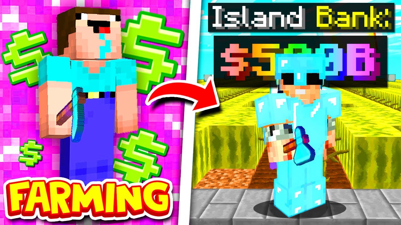 How FARMING can make you BILLIONS in Minecraft SKYBLOCK | Minecraft ...