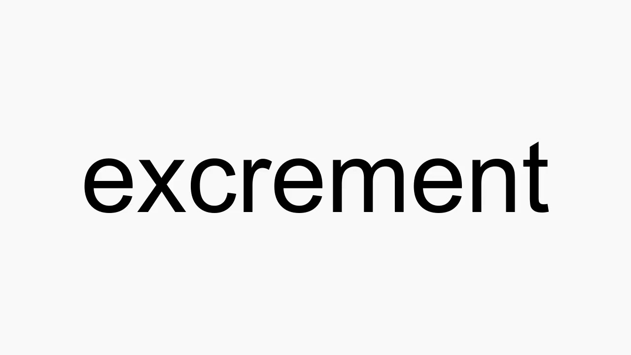 How To Pronounce Excrement YouTube how-to-pronounce-excrement-youtube