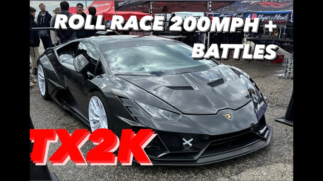 TX2K ROLL RACE (AUDI R8 CRASH!!!!)#tx2k #dragrace #texasmotorplex - YouTube