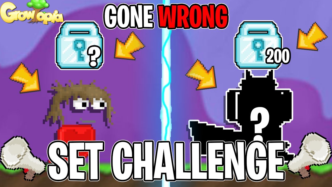 SET CHALLENGE "gone wrong" - Growtopia - YouTube