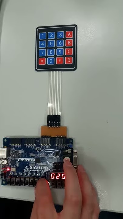 Teclado matricial con memoria RAM en FPGA - YouTube