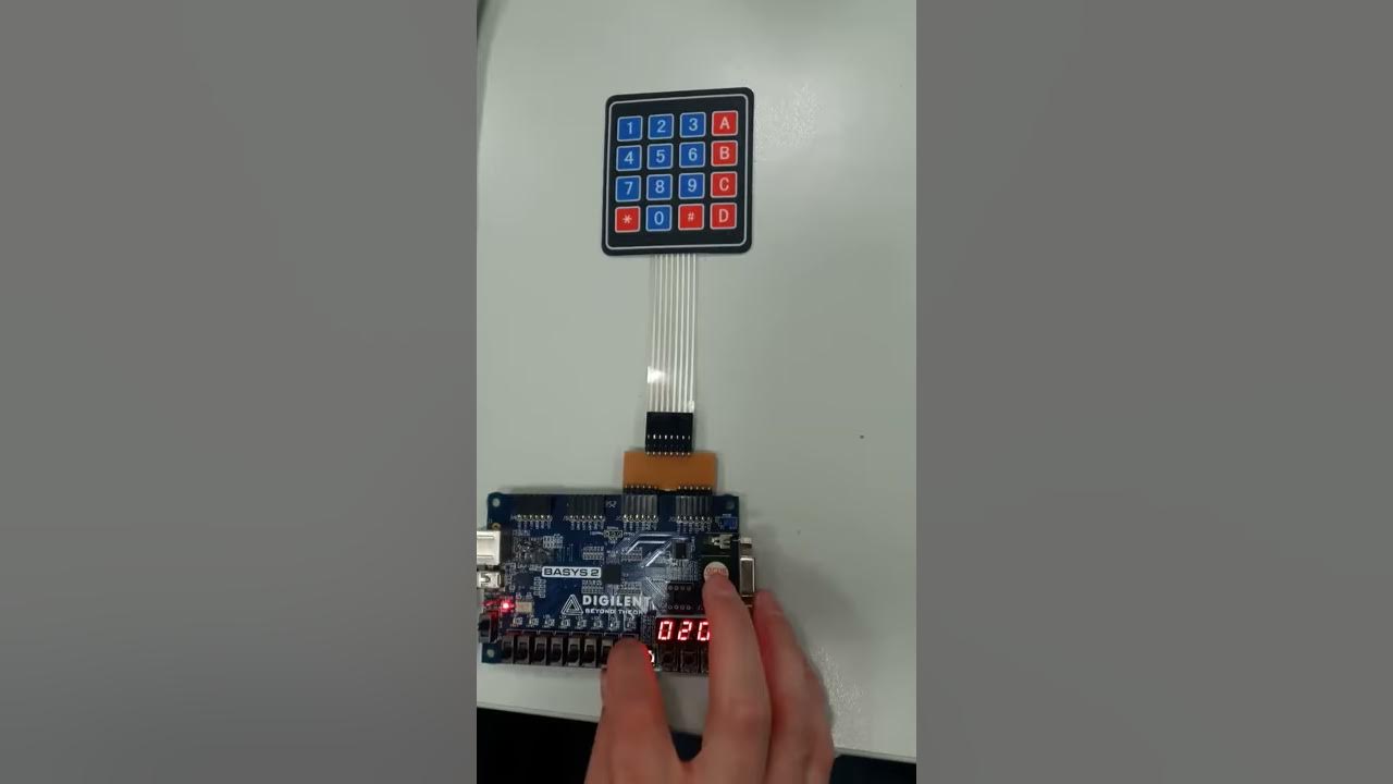 Teclado matricial con memoria RAM en FPGA - YouTube