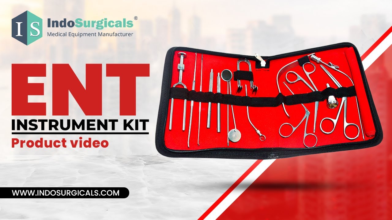 IndoSurgicals ENT Instrument Kit - YouTube