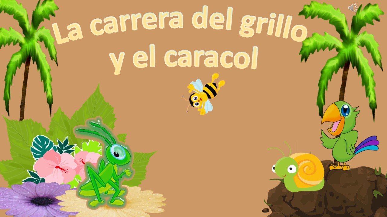 CUENTOS INFANTILES y Canciones | La carrera del grillo y el caracol ...