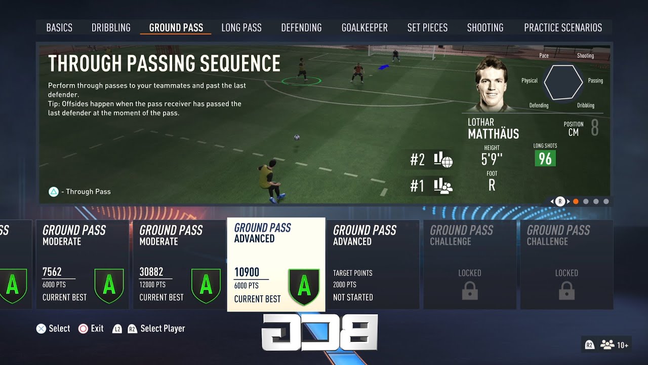 Fifa 23 Skill Games Ground Pass Through Passing Sequence Tied 1st ...