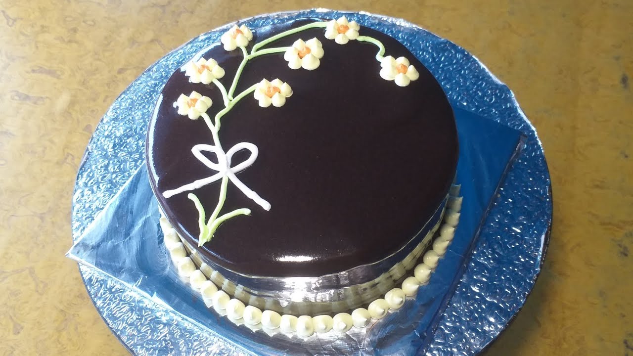 Chocolate cake new design of 2024 || How to make a chocolate cake ...
