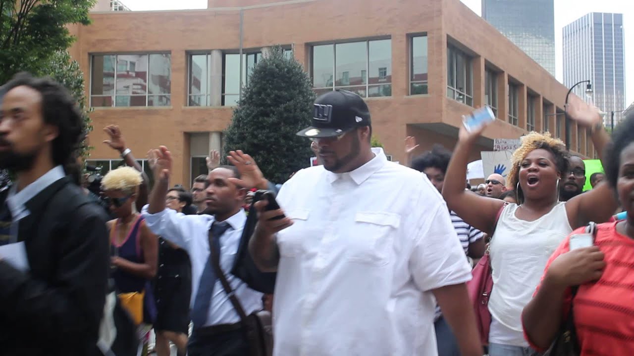 Rally for Michael Brown @ CNN Center - YouTube