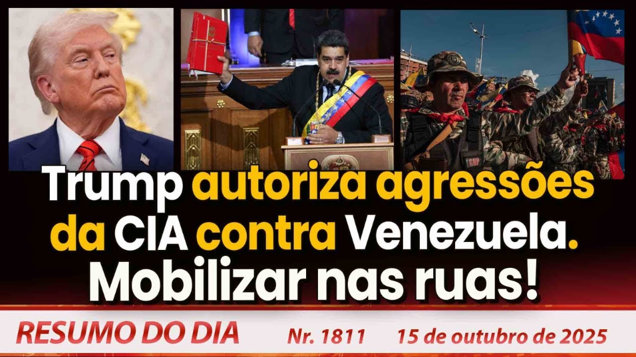 Trump autoriza agressões da CIA contra Venezuela. Mobilizar nas ruas ...