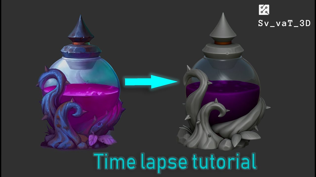 Stylized Poison Bottle - YouTube