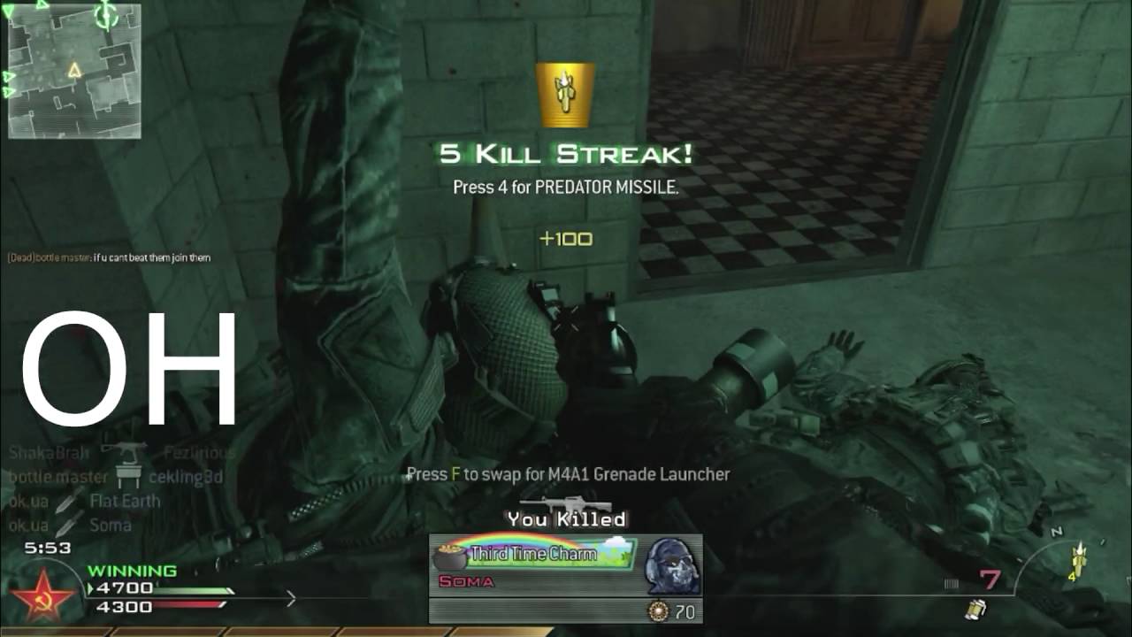 Marathon, Lightweight, Commando Pro and a Tactical knife... COD MW2 ...