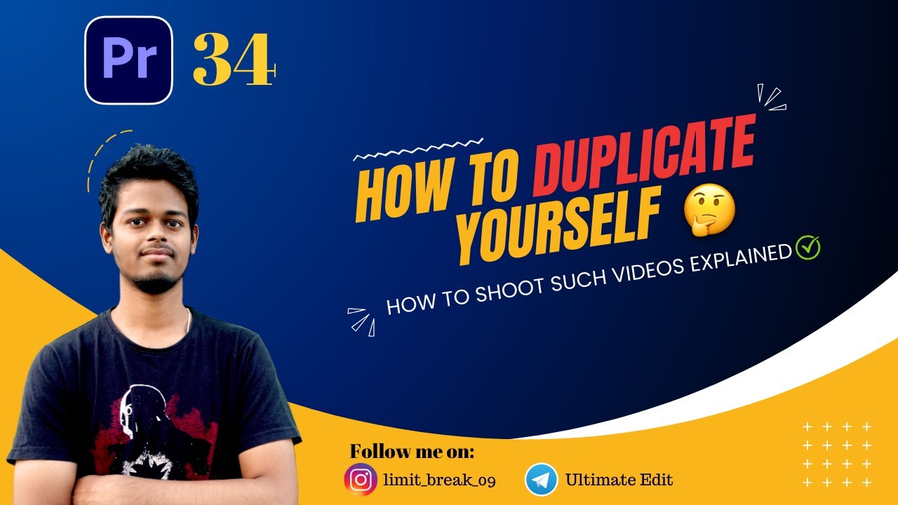 #34 How to Duplicate Yourself in Premiere Pro | Premiere Pro Tutorial ...
