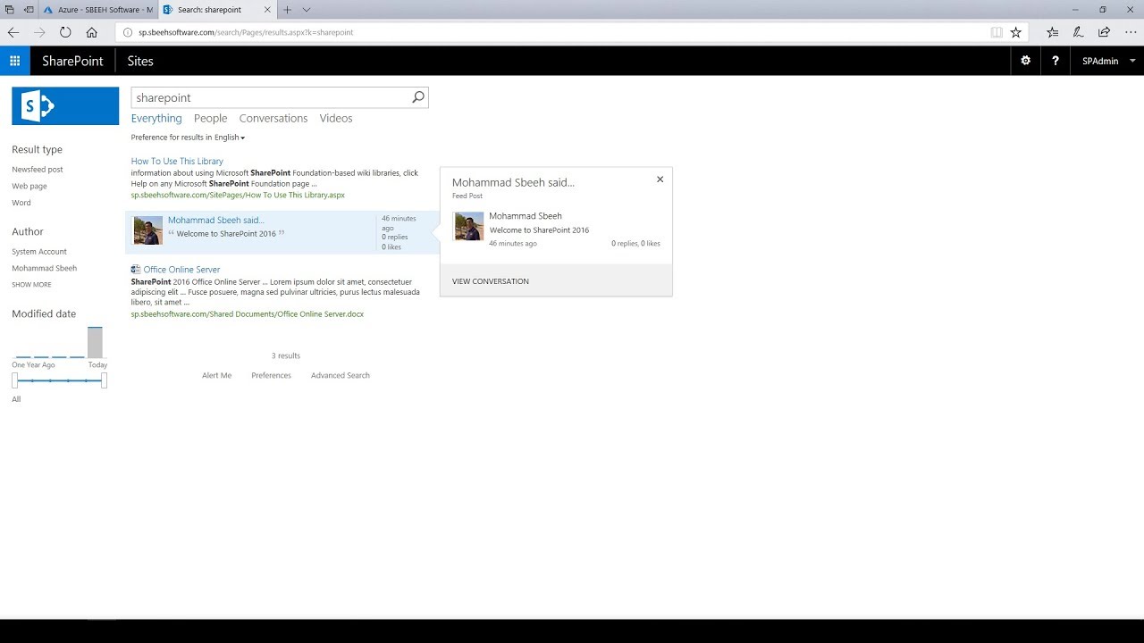 Video 10: Configure Search Service Application - YouTube