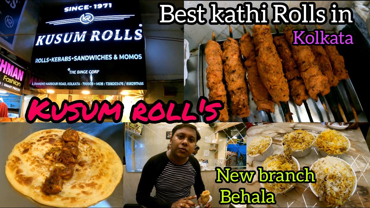 KUSUM ROLL'S// BEST KATHI ROALL'S IN KOLKATA//KUSUM ROLL NEW BRANCH IN ...