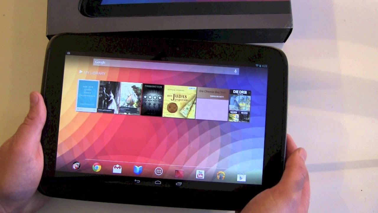Google Nexus 10 - Setup and first look - YouTube