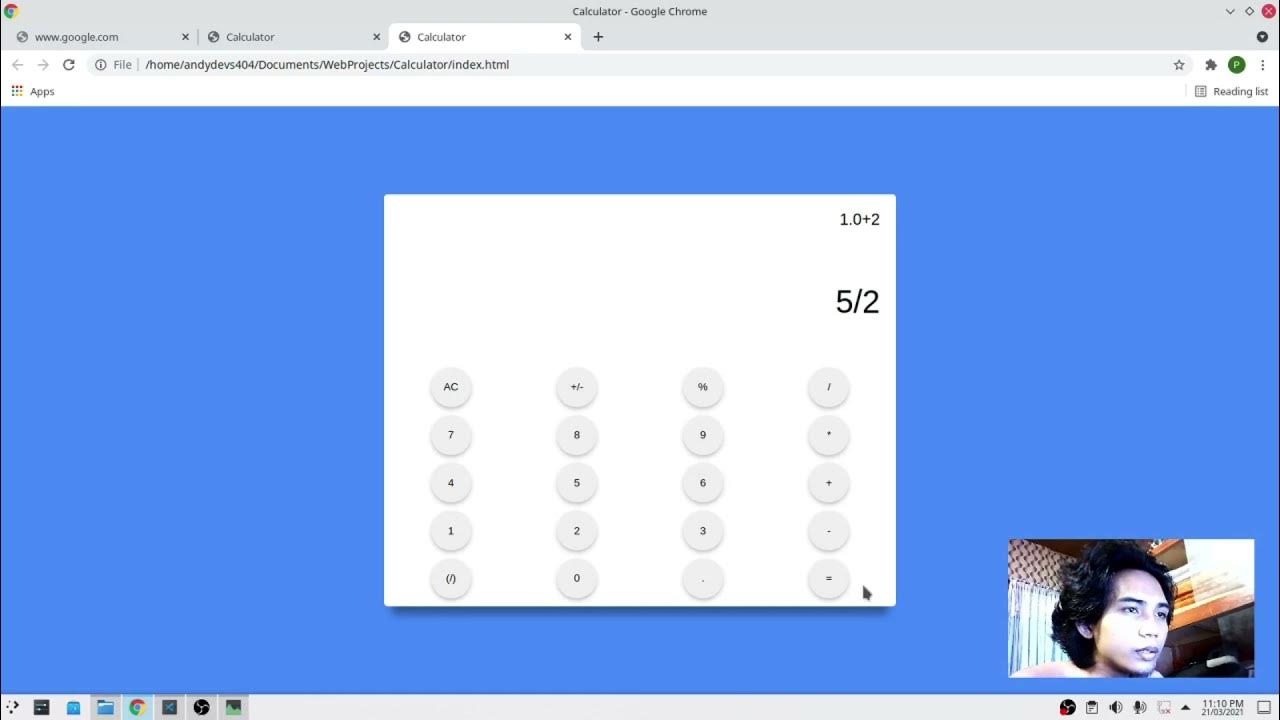 Simple calculator parser using Javascript - YouTube