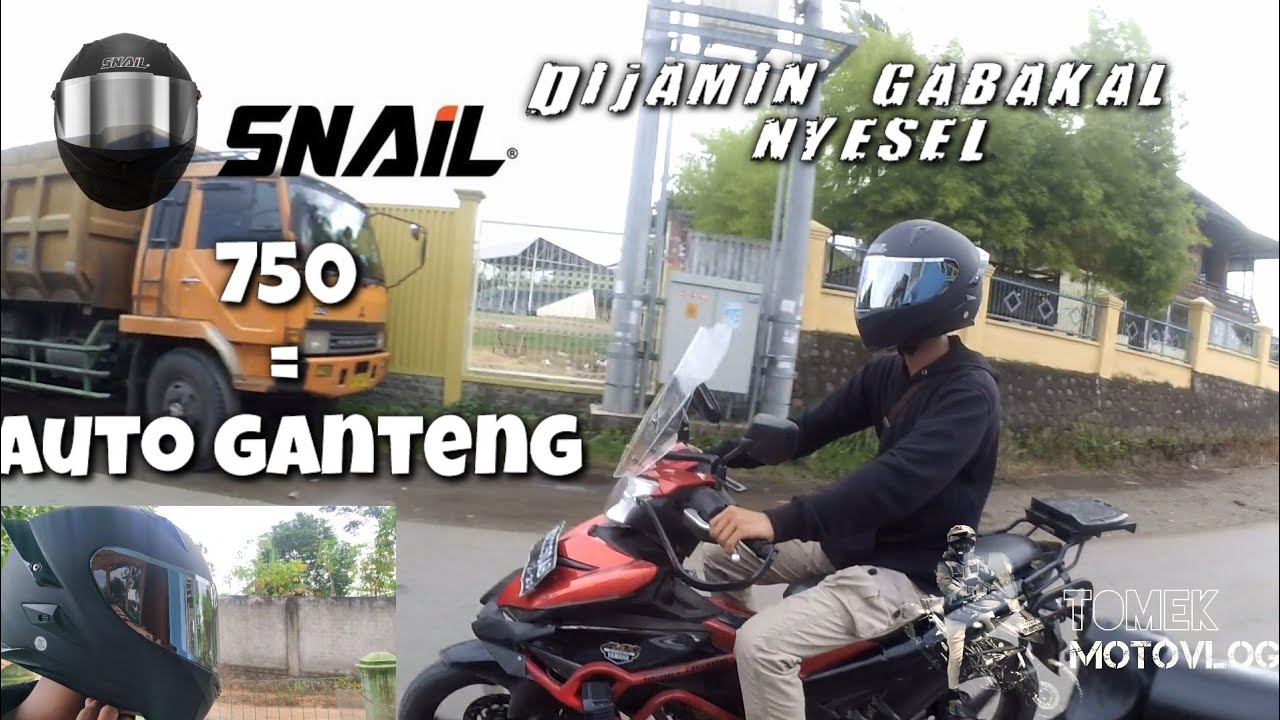 UNBOXING HELM SNAIL FFS1, KECE PARAHH!!! HITAM DOFF. - YouTube