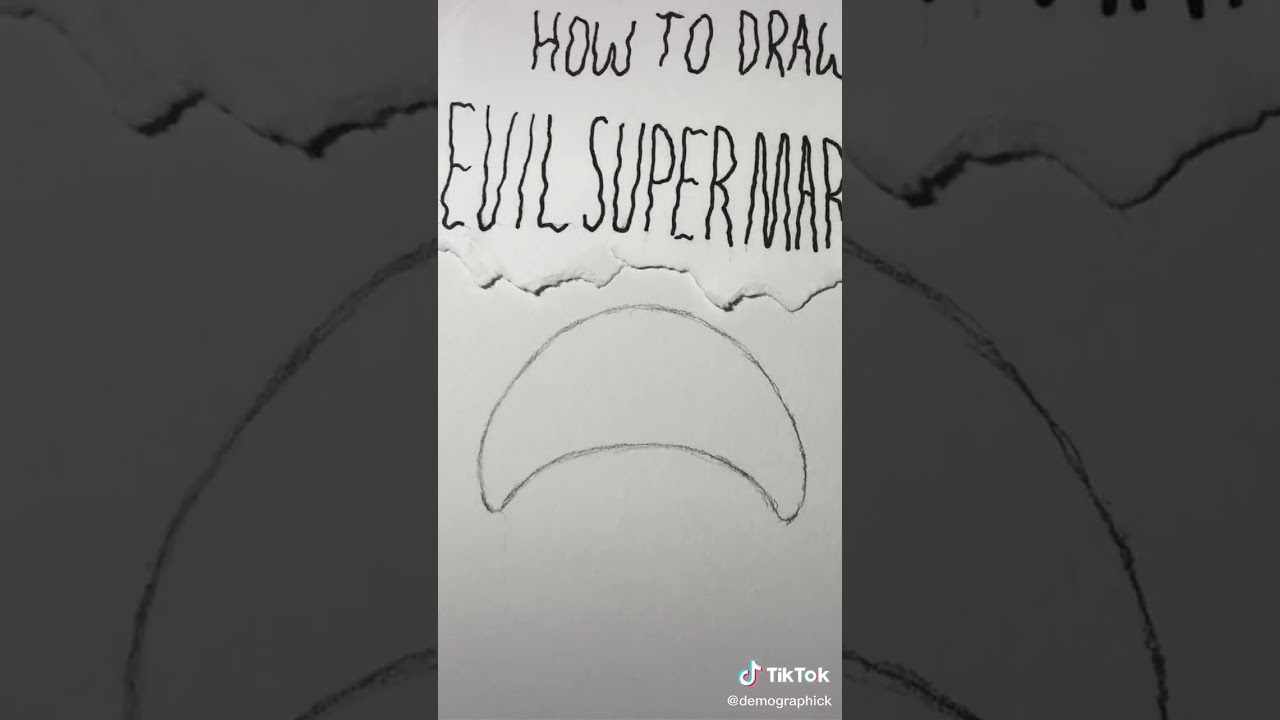 How to draw evil super mario - YouTube