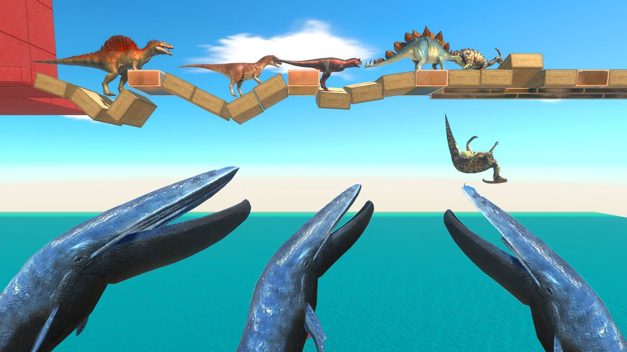 Unstable Bridge Challenge: Only One Animal Can Escape From The Blue ...