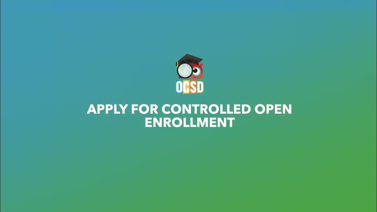 Apply for Controlled Open Enrollment in Focus - YouTube
