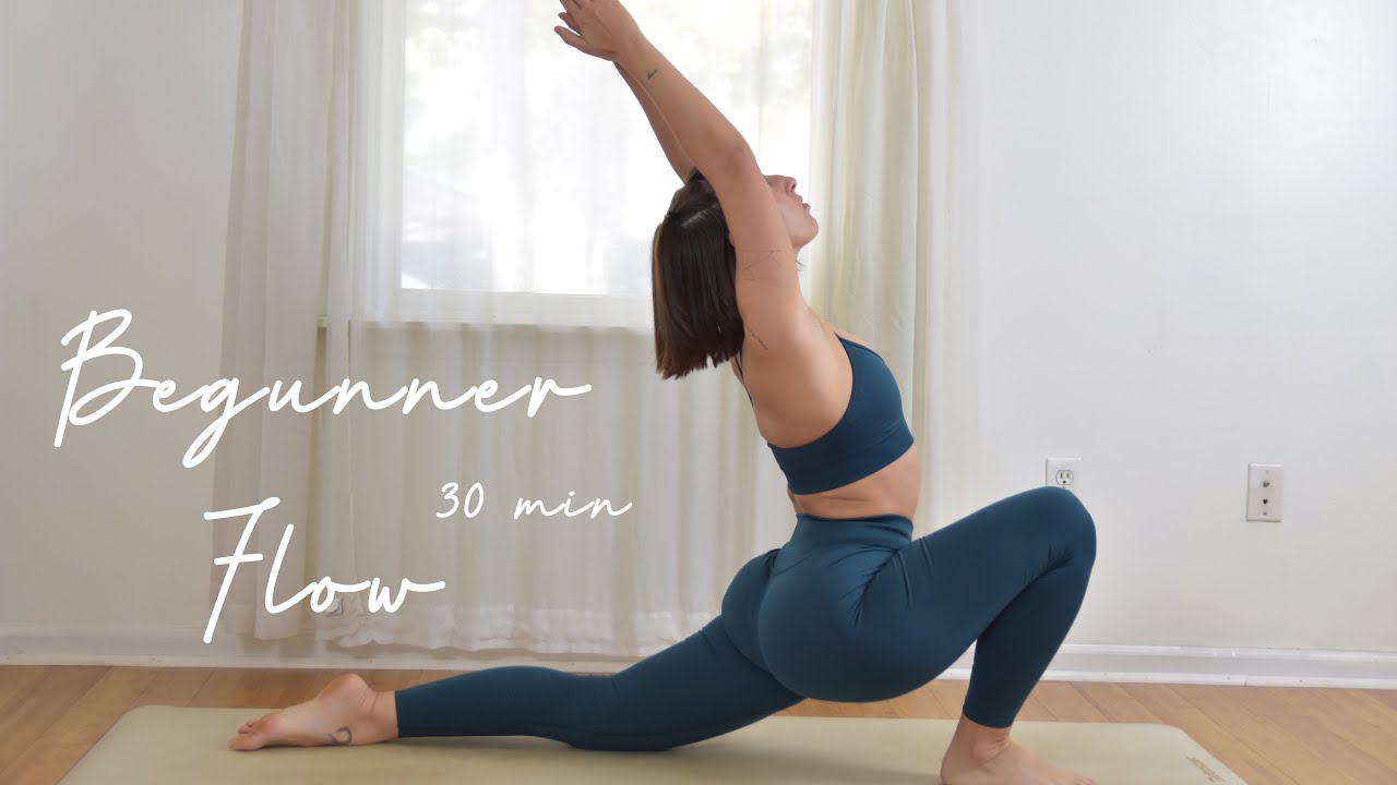 30 MIN BEGINNER FLOW | Slow Vinyasa - YouTube