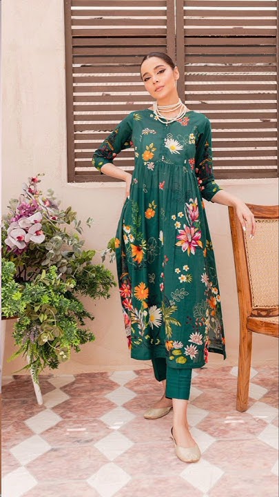 Trendy Summer Printed Kurti Design 😍💯 Latest Collection Shorts Viral