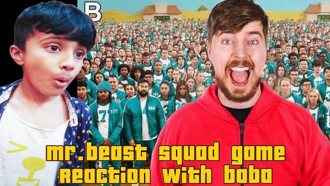 Mr Beast|Squad Game In Real Life $456,000|Reaction with baba|#mrbeast# ...
