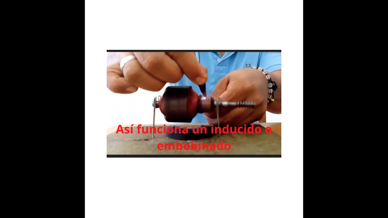 Cómo funciona un inducido o embobinado - YouTube
