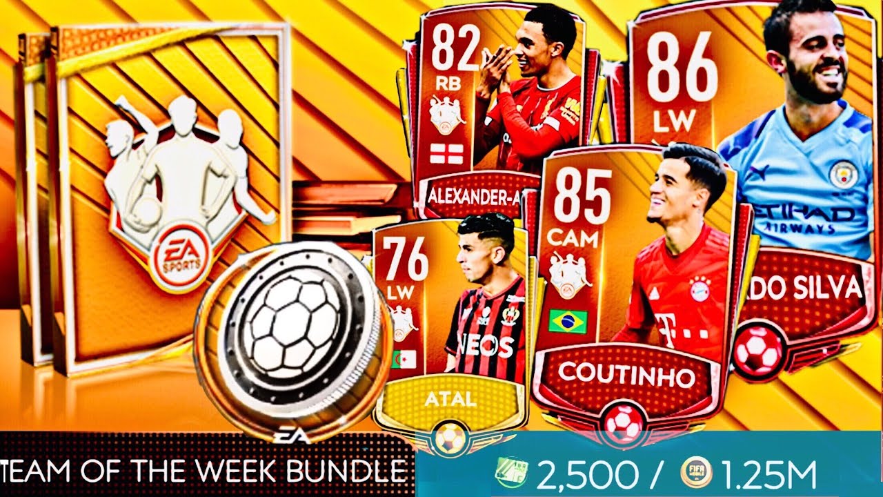 TOTW BUNDLE PACKS OPENING \\ we got first totw elites in fifa Mobile 20 ...