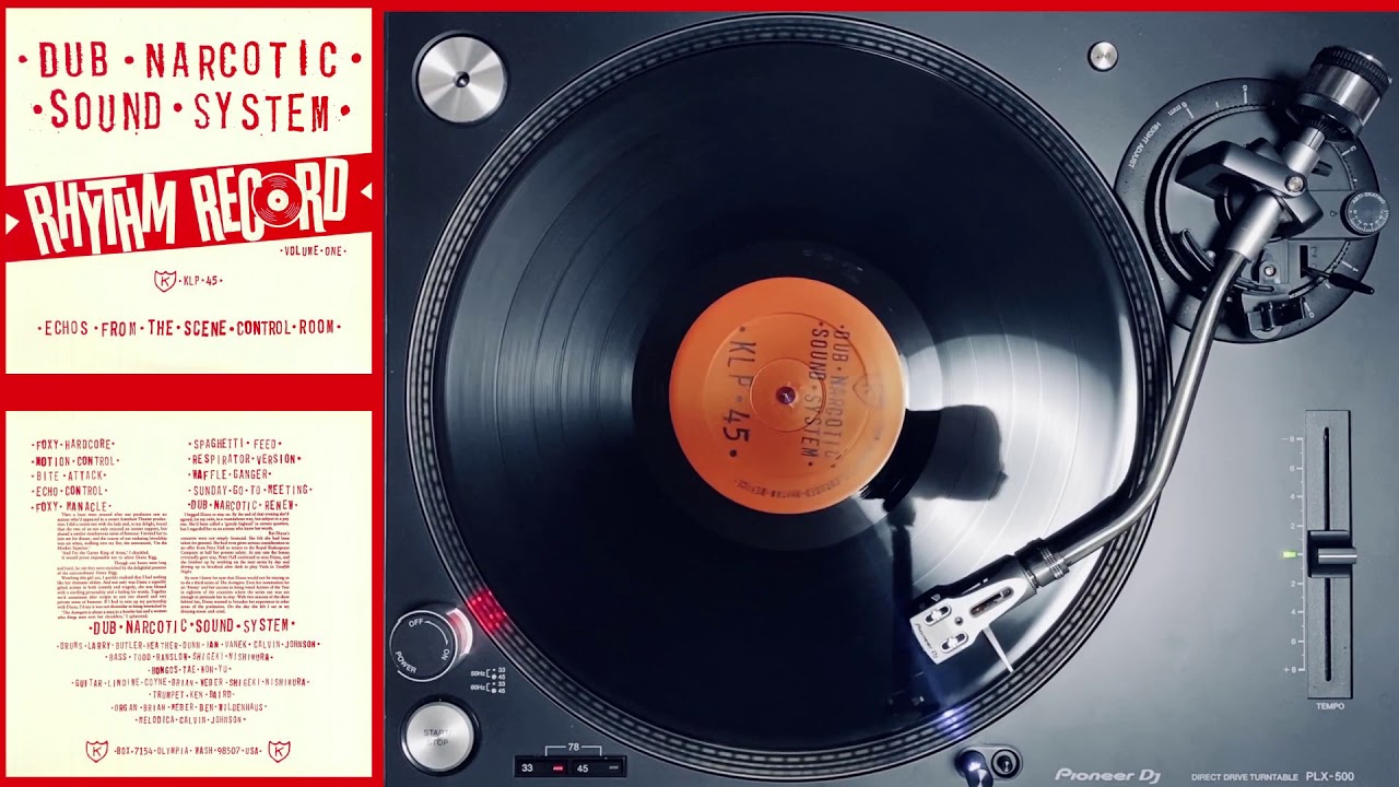Dub Narcotic Sound System ‎– Rhythm Record Volume One (Echos From The ...