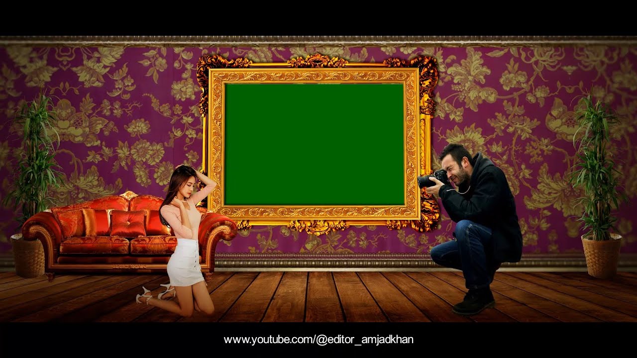 3D Photo Gallery - Green Screen Photo Frame | 2D into 3D Animation | AE 06 | Editor Amjad Khan ...