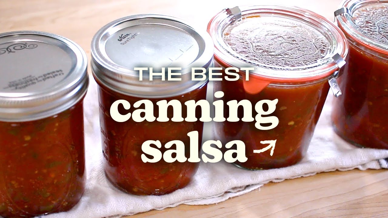 Salsa canning recipe with FRESH tomatoes (& how to SAFELY customize ...