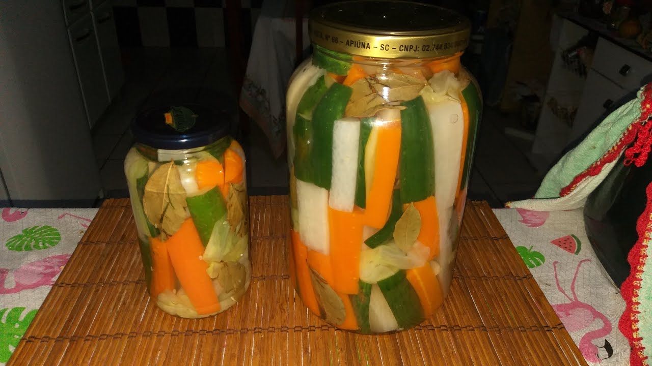 Como se Faz Picles de Legumes - YouTube