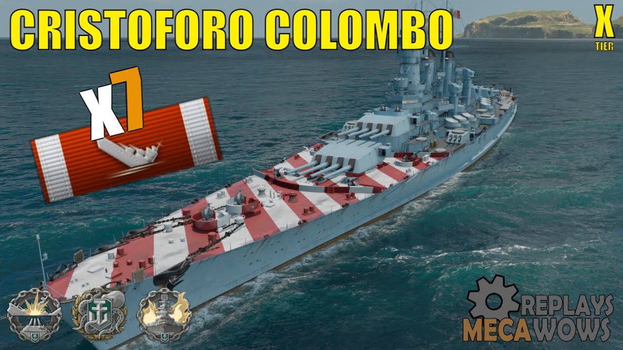 Cristoforo Colombo 7 Kills & 168k Damage | World of Warships Gameplay ...