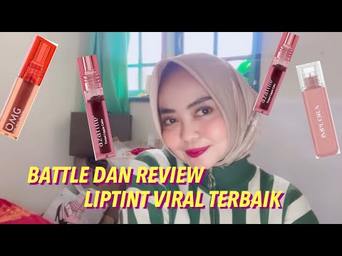 REVIEW DAN BATTLE LIPTINT VIRAL - YouTube