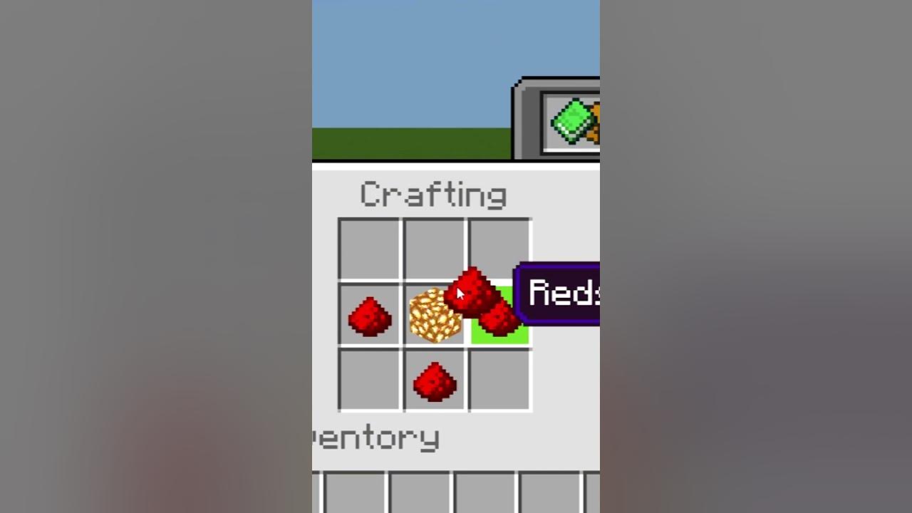 How To Make A Redstone Lamp In Minecraft! #shorts #minecraft # ...