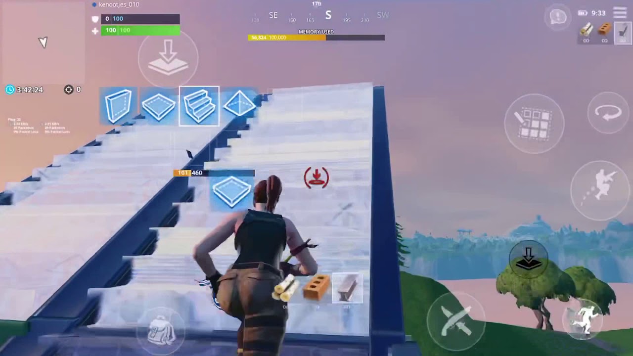 Fortnite mobile player HUD layout - YouTube