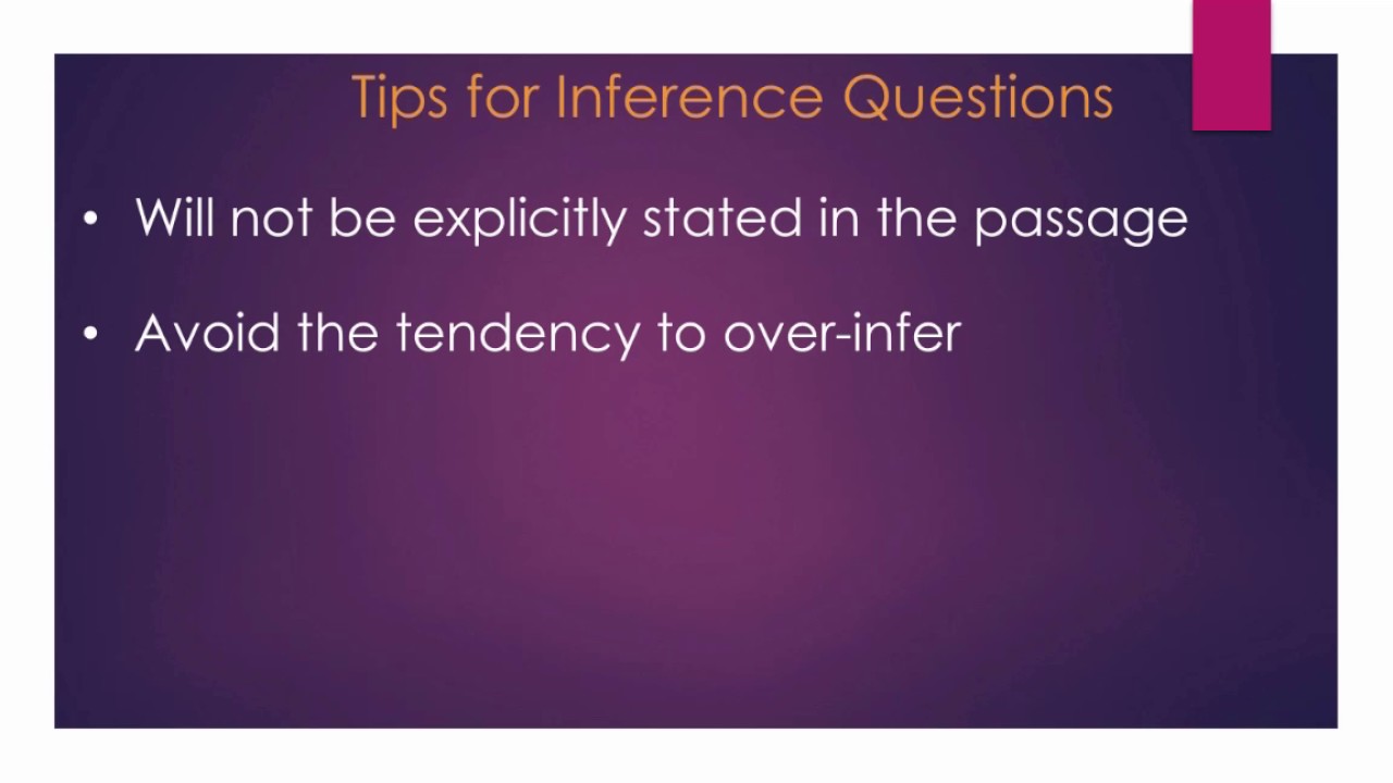 Tips for Inference Questions - SAT - YouTube