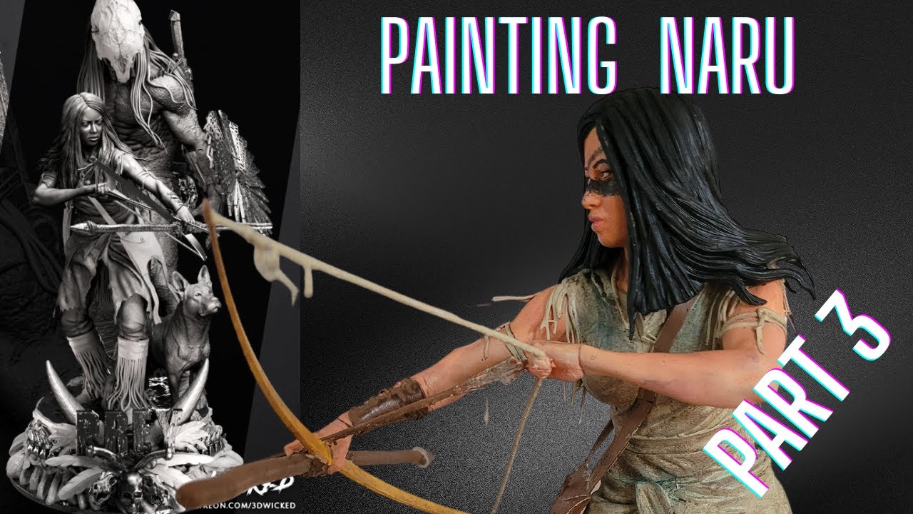 Making Wicked 3D Print Prey Part 3 Painting NARU - YouTube