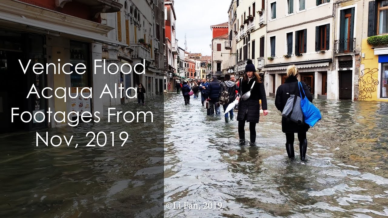 Venice Flooding (Historical Acqua Alta) - Tourist's View , Nov 2019 [4K ...