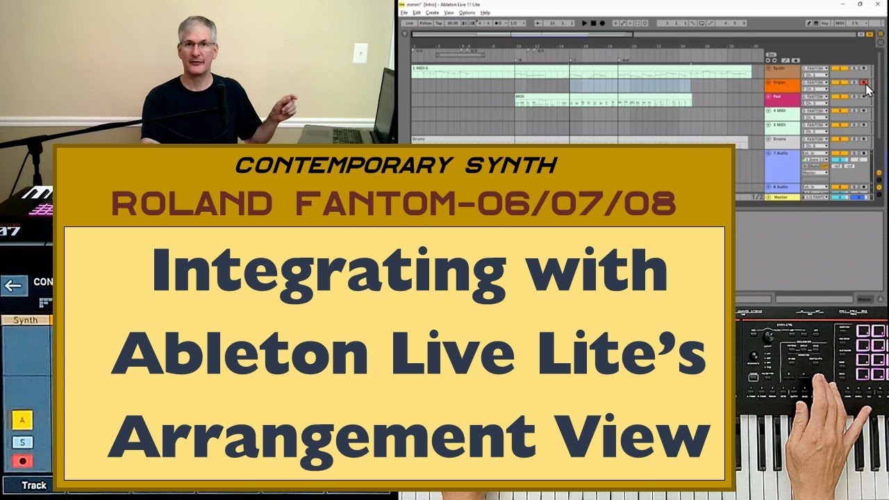 Roland Fantom 0 - Integrating with Ableton Live's Arrangement View ...