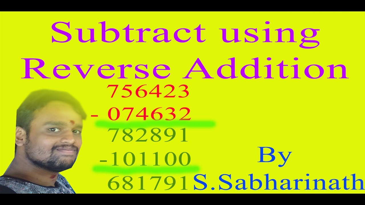 Subtract Using Reverse Addition tamil YouTube subtract-using-reverse-addition-tamil-youtube