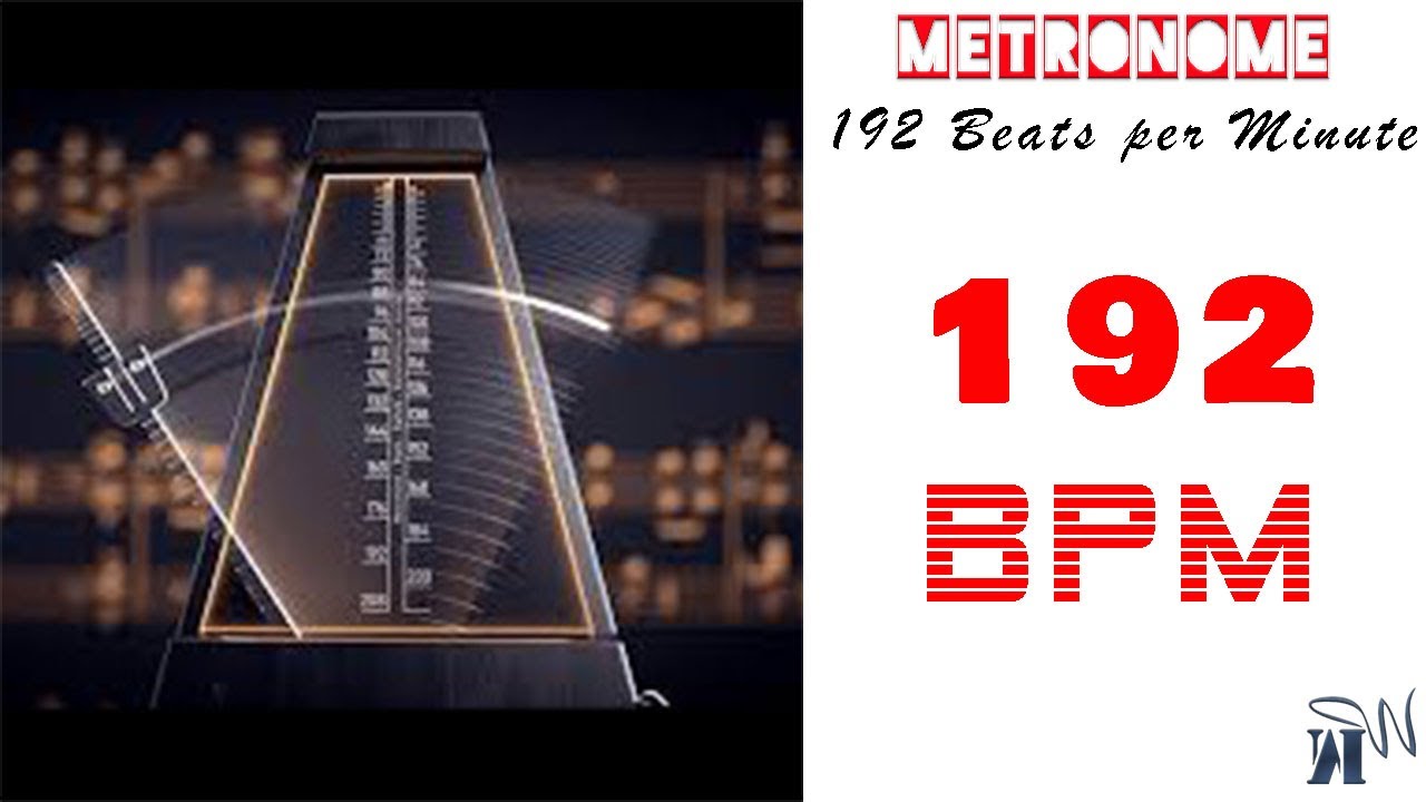 192 BPM Virtual Metronome (192 Beats per Minute) - YouTube