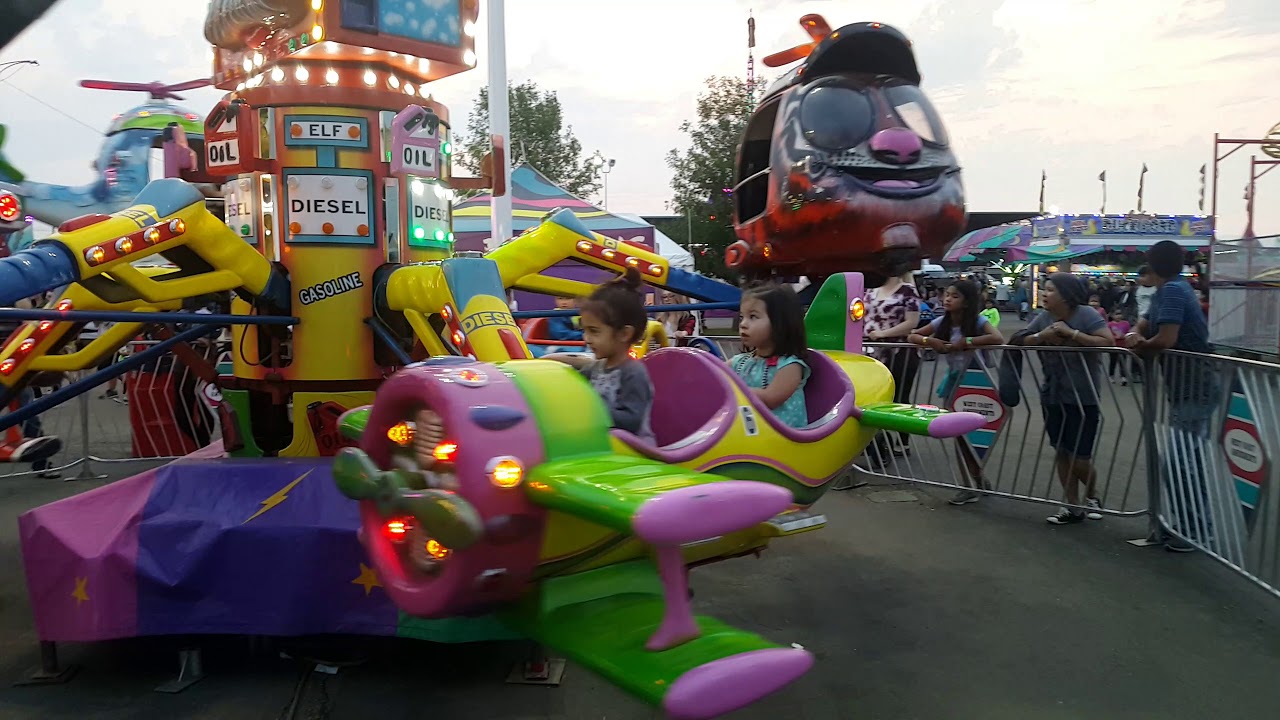 First time in carnival helicopter rides - YouTube