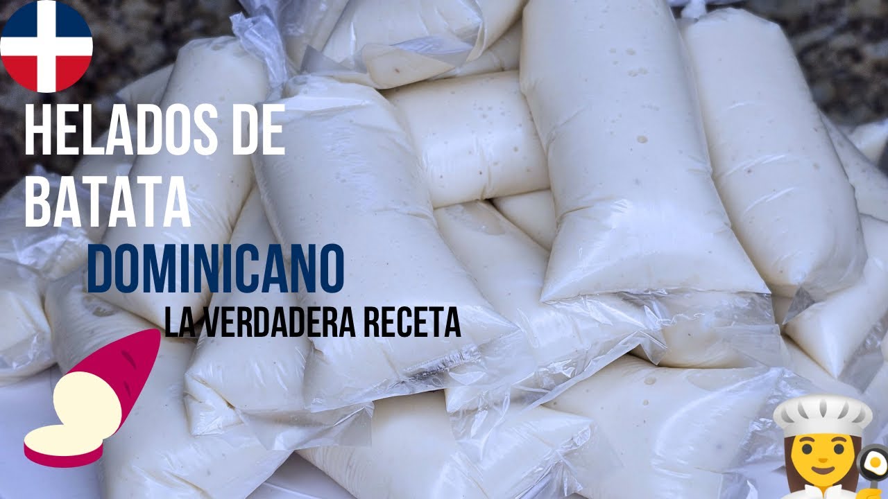 🍠Helado de batata con COCO DOMINICANO 🔴 HELADO DE BATATA casero - YouTube