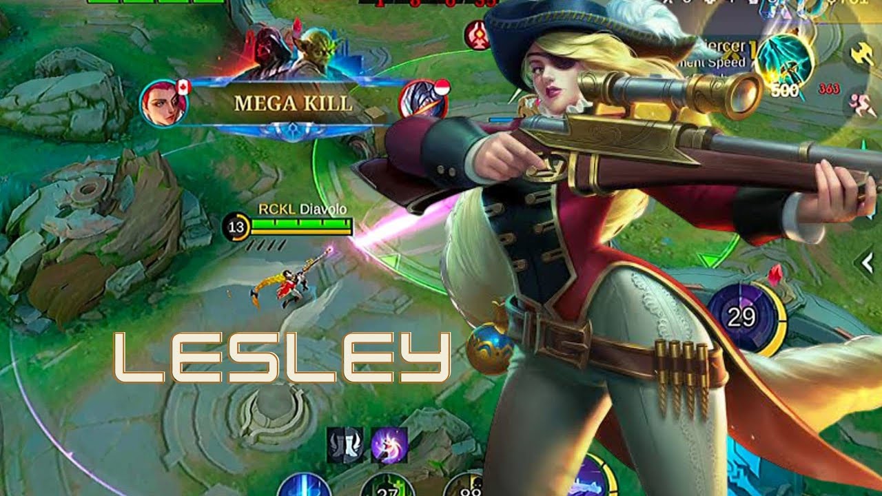 LESLEY GAMEPLAY | SOLO PLAYER | MOBILE LEGENDS - YouTube
