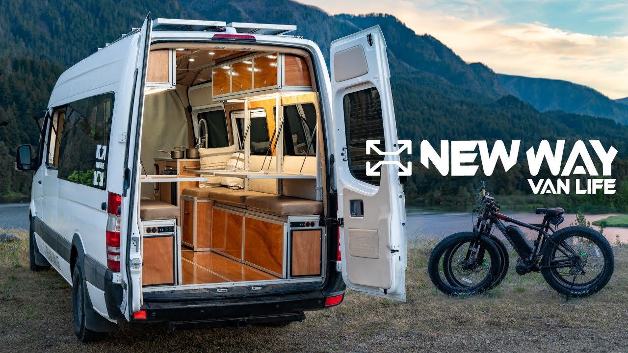 DIY VAN CONVERSION in Days with Integrated NEW EcoFlow Power Kit ...