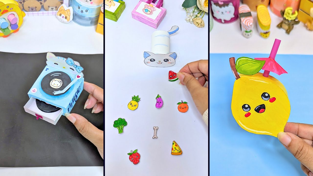 DIY ASMR School ART Tips | Easy Crafts Ideas | Experiments | Paper ...