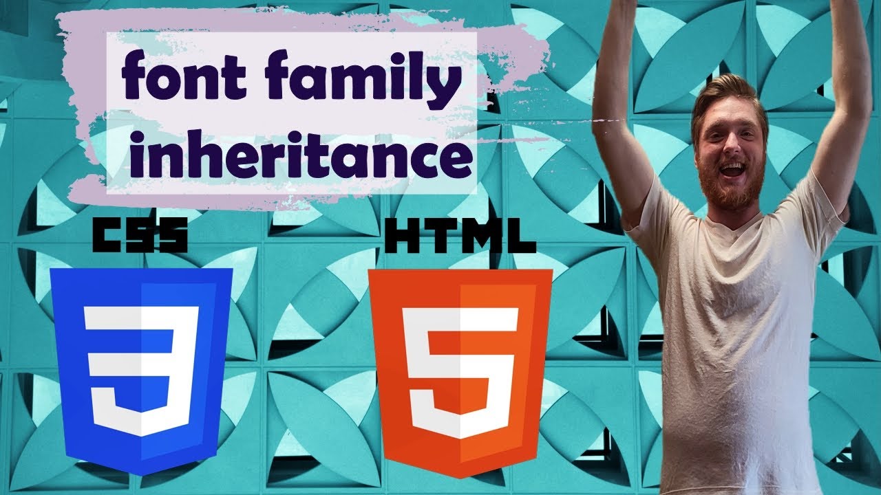 Lesson 39. Font family inheritance. HTML for beginners - YouTube