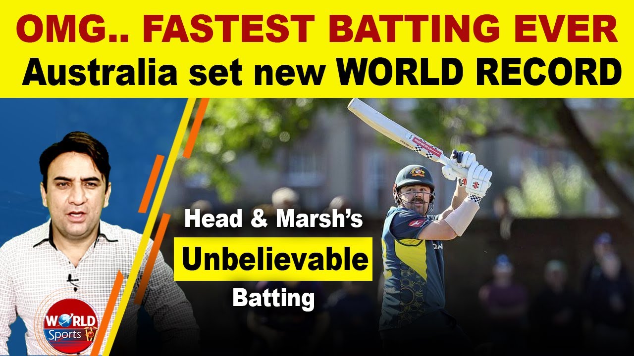 Big RECORD alert 🛑 Australia set World record of fastest batting in ...