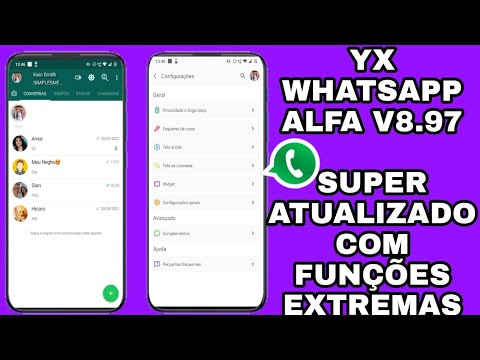 SAIU!!!YX WHATSAPP ALFA V8.97 FUNÇÕES EXTREMAS|INTERFACE INCRÍVEL|E MUITO MAIS.